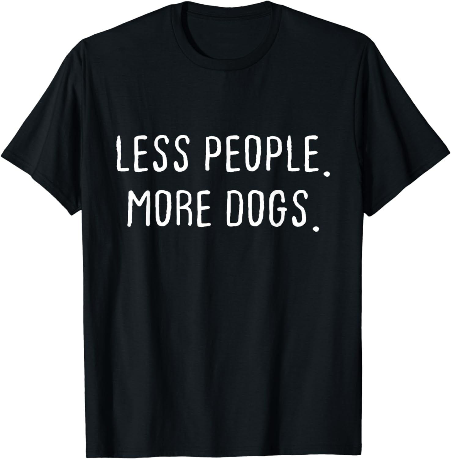 Funny Dogs Less People More Dogs T-Shirt - Walmart.com
