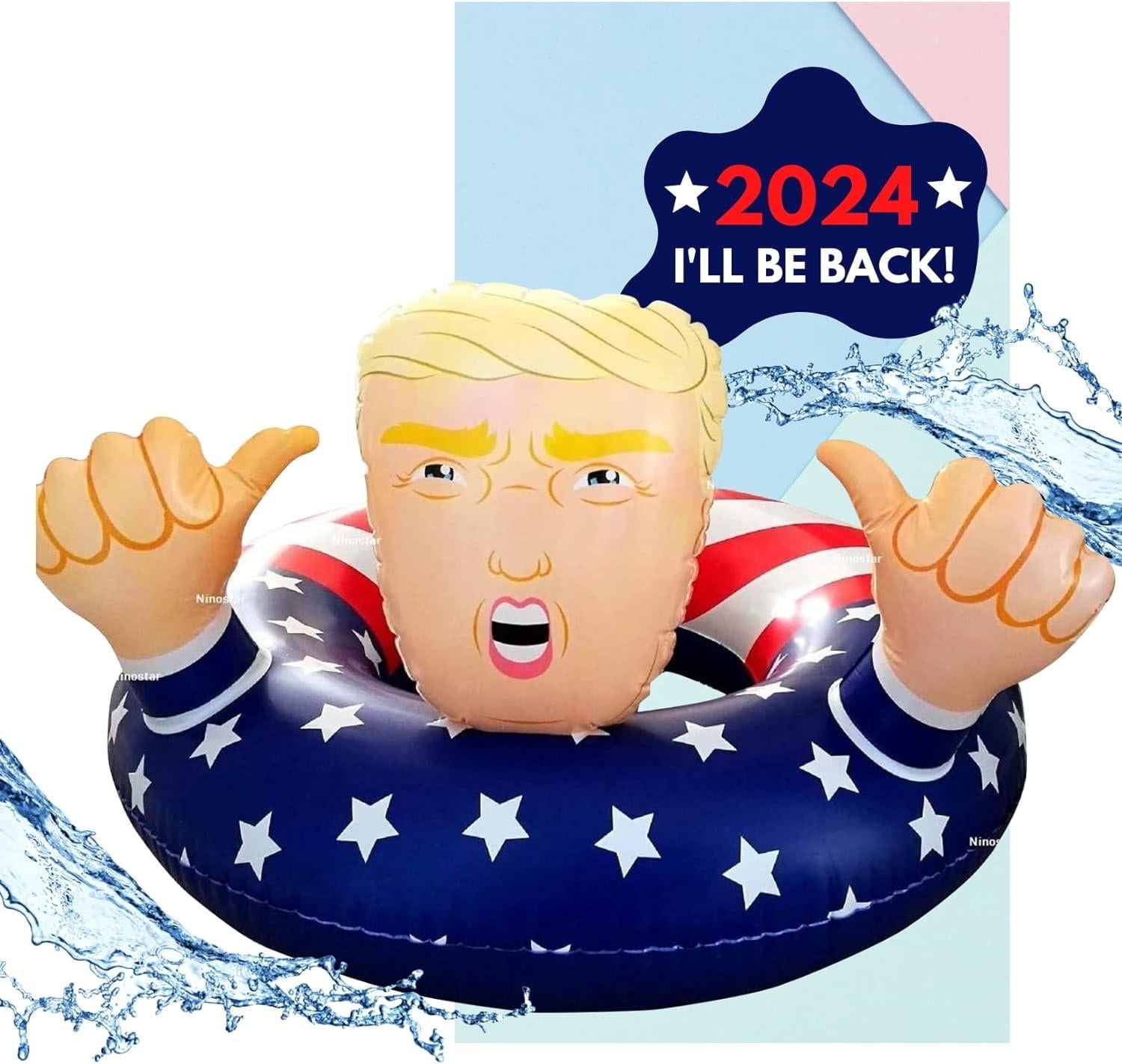 Funny Donald Trump Float Ring Pool Float Ring Inflatable Donald Trump ...