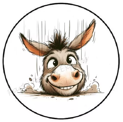 Funny Donkey Sticker Party Favors Sticker Envelope Seals Labels ...