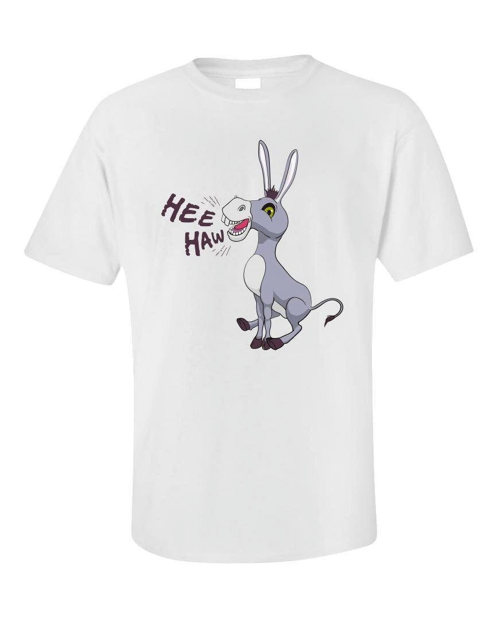 Funny Donkey T-Shirt "Hee Haw", Animal Lover Shirt, Farm Tee, Humorous ...