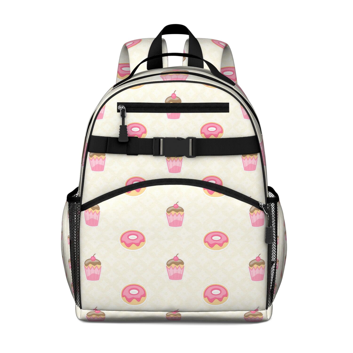 Funny Donut Design Lightweight Backpack - Adjustable Ergonomic Daypack ...