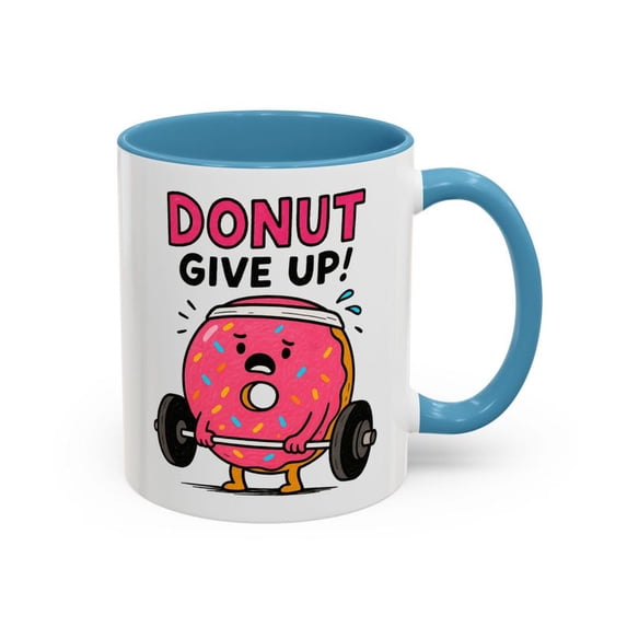 Funny Donut Gym Mug, Donut G Up Workout Motivational Gift, Cute Fitness ...