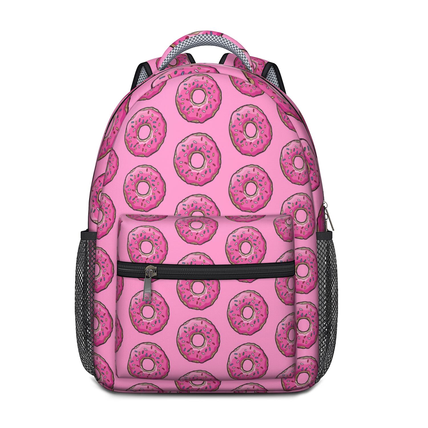Funny Donut Kids School Backpack with Colorful Dessert Candy Cake ...