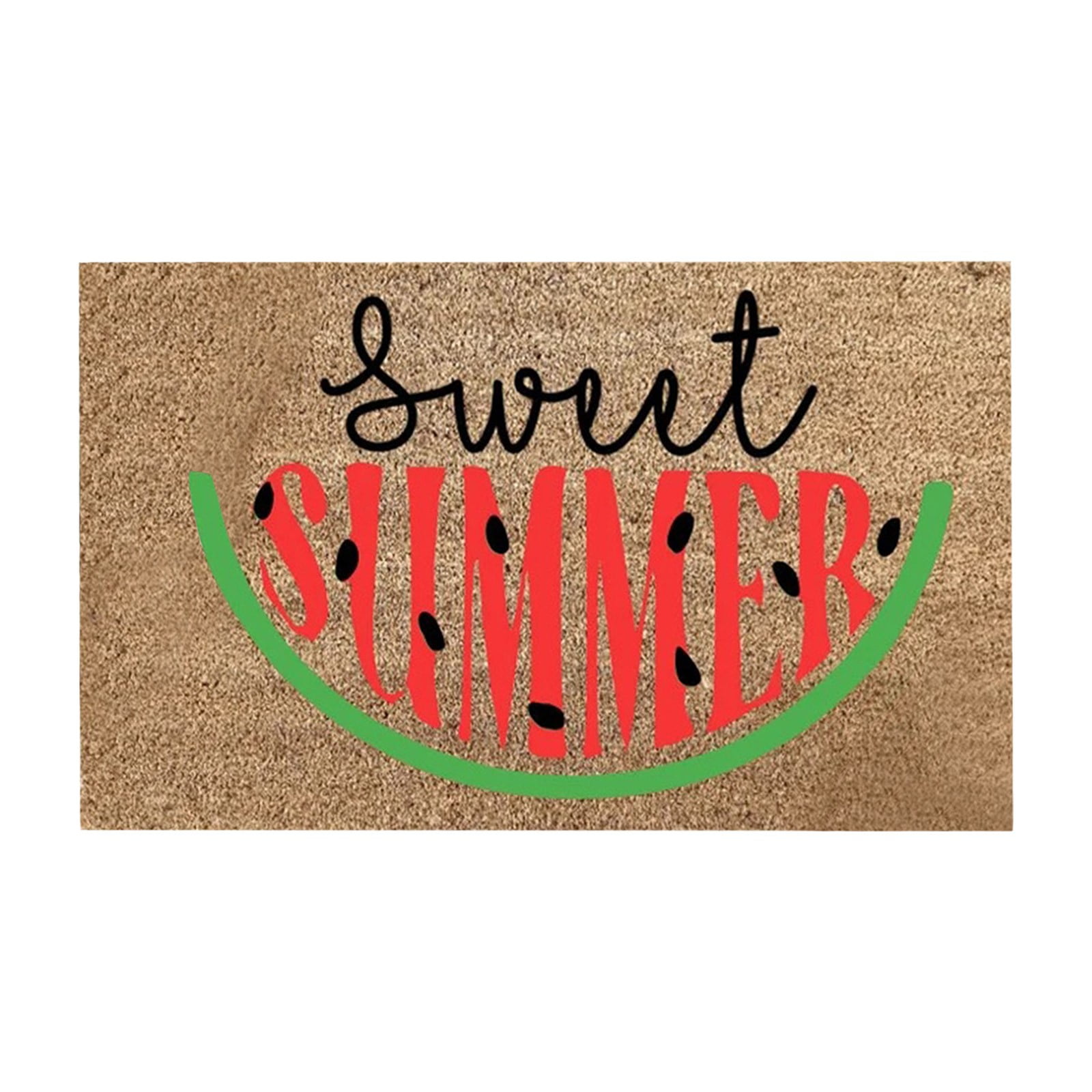 Funny Door Mat Summer Theme Mat Sweet Watermelon Printing Entry Way ...