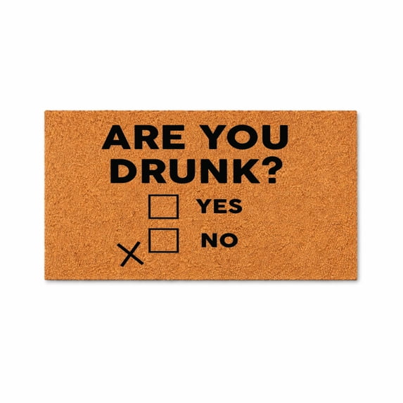 Are You Drunk Yes No Doormat, Funny Entryway Welcome Mat, Novelty Door ...