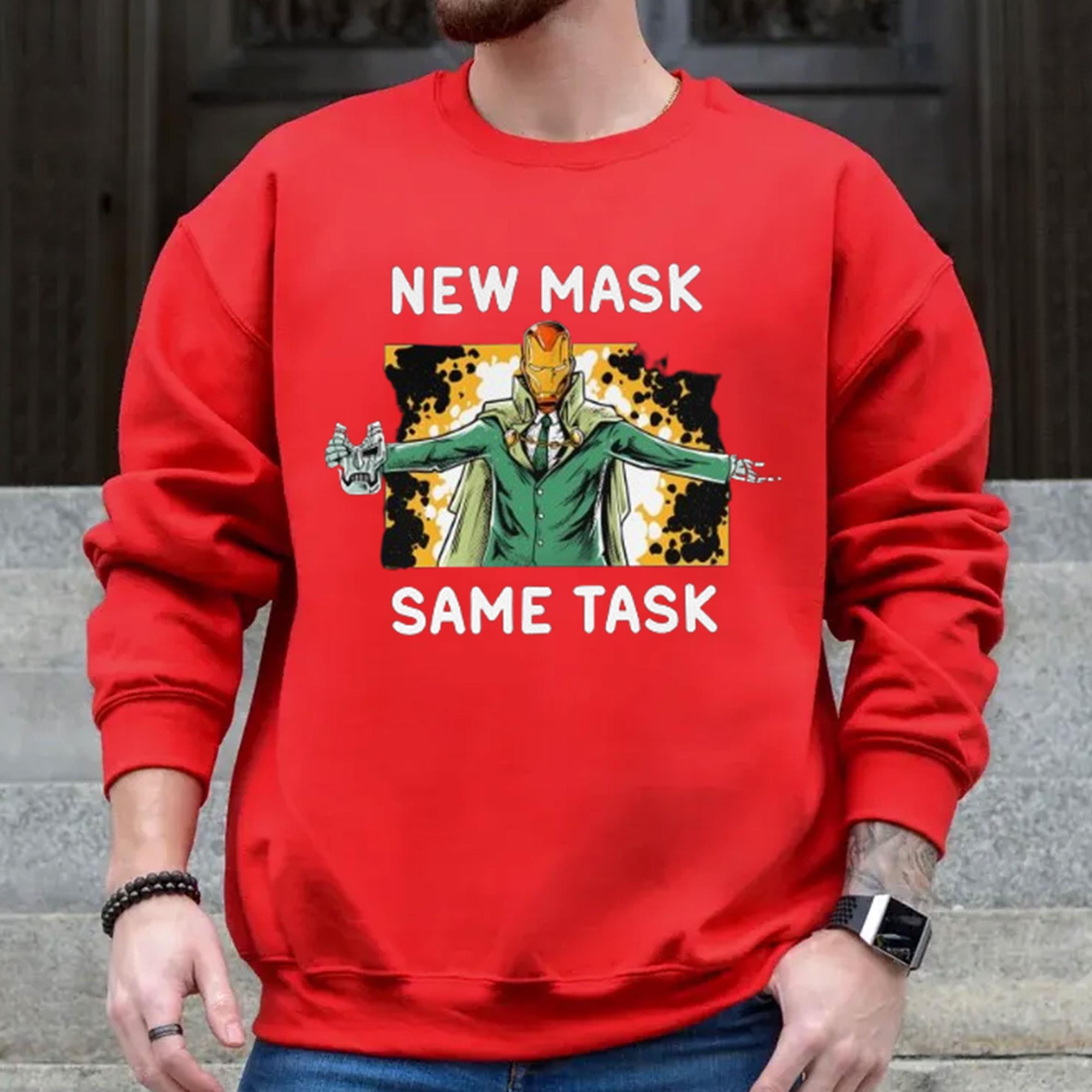 Funny Dr.Doom New Mask Same Task Sweat Shirt - Walmart.com