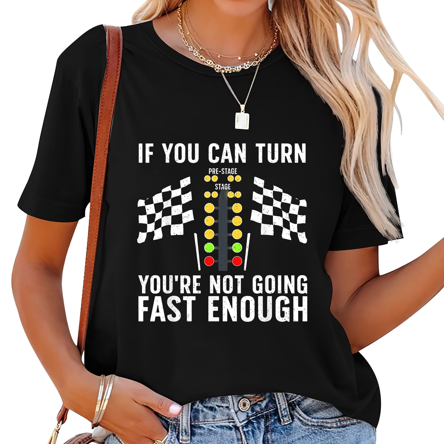 Funny Drag Racing Design Women Drag Race Lover T-Shirt - Walmart.com