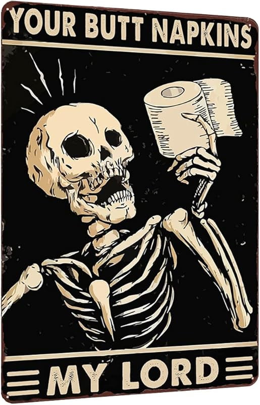 Funny Dragon Bathroom Sign - Here I Sit Broken Hearted ，Had To Poop But ...