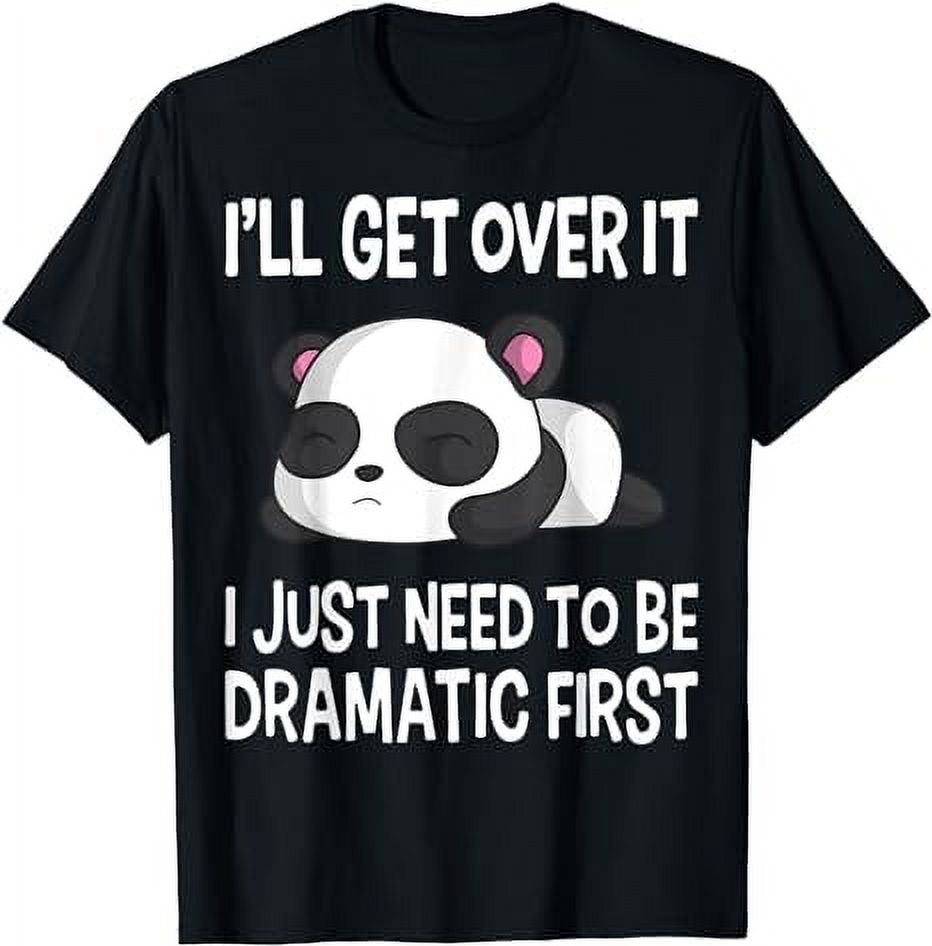 Funny Dramatic Panda Kawaii Bear Face Anime Lovers T-Shirt - Walmart.com