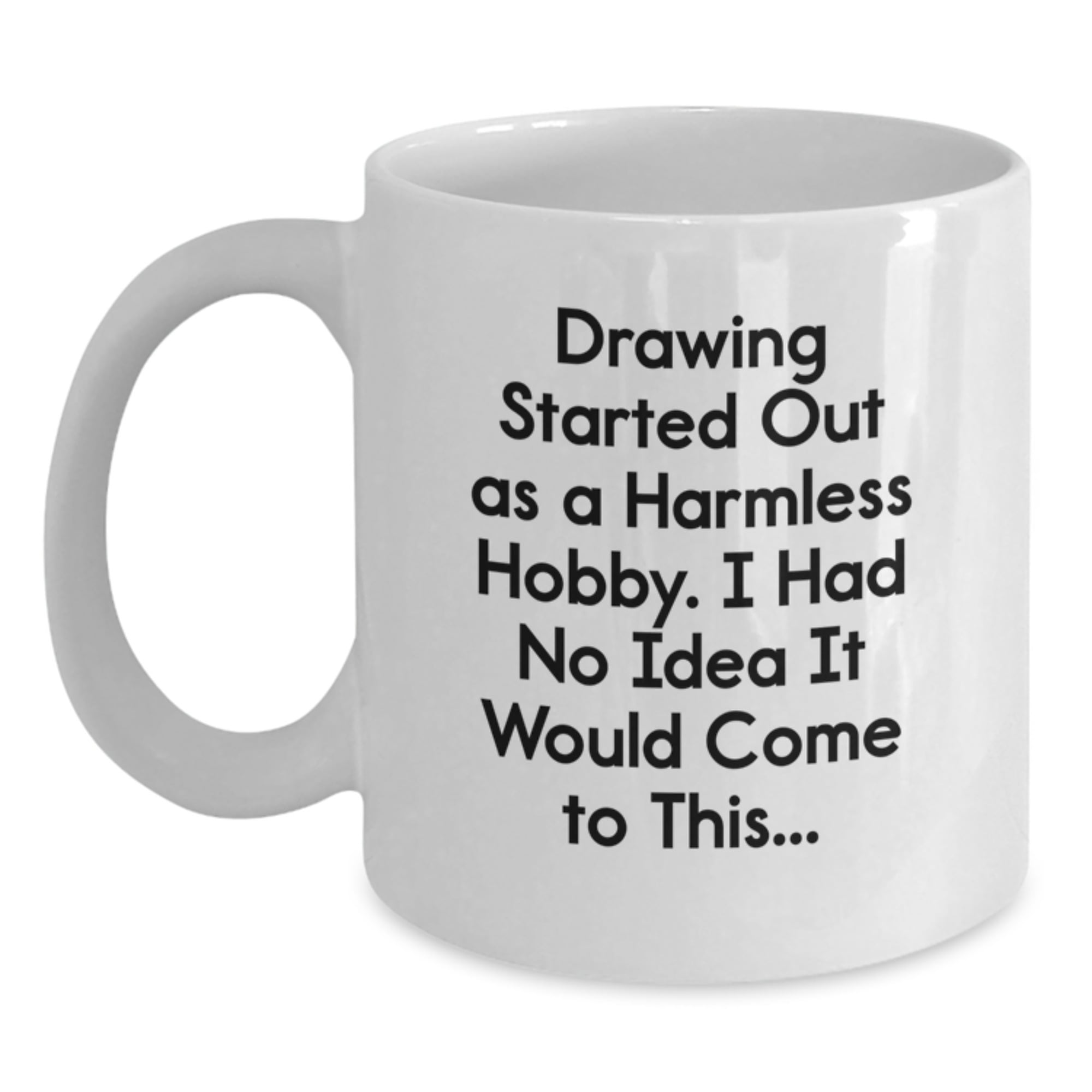 Funny Drawing Gifts from Friends for Birthday, White Coffee Mug ...