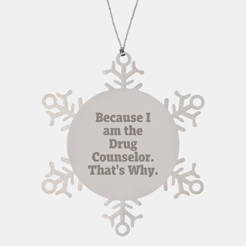 Funny Drug Counselor Gift Ideas for Christmas - Inspirational Snowflake ...
