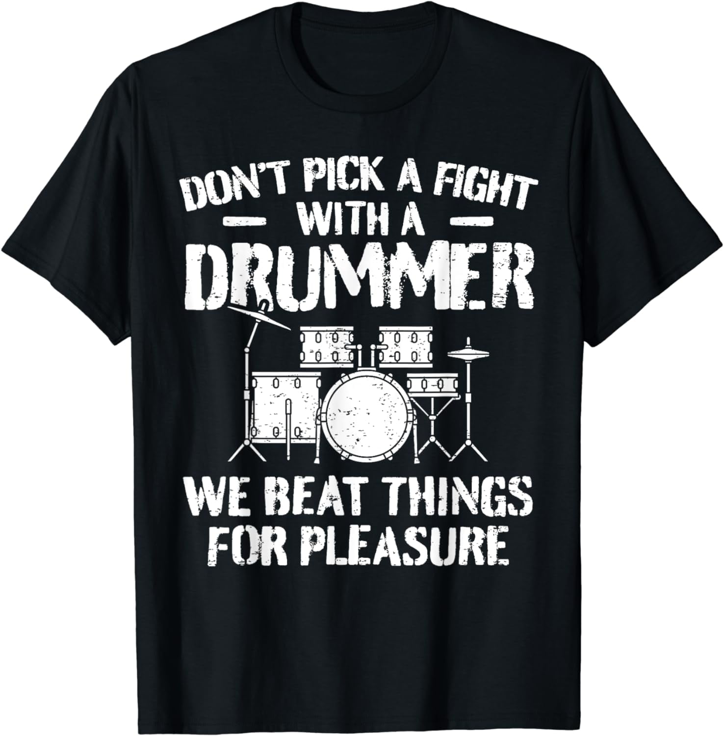 Funny Drummer Drumming Drums Percussionist I Beating Things T-Shirt ...