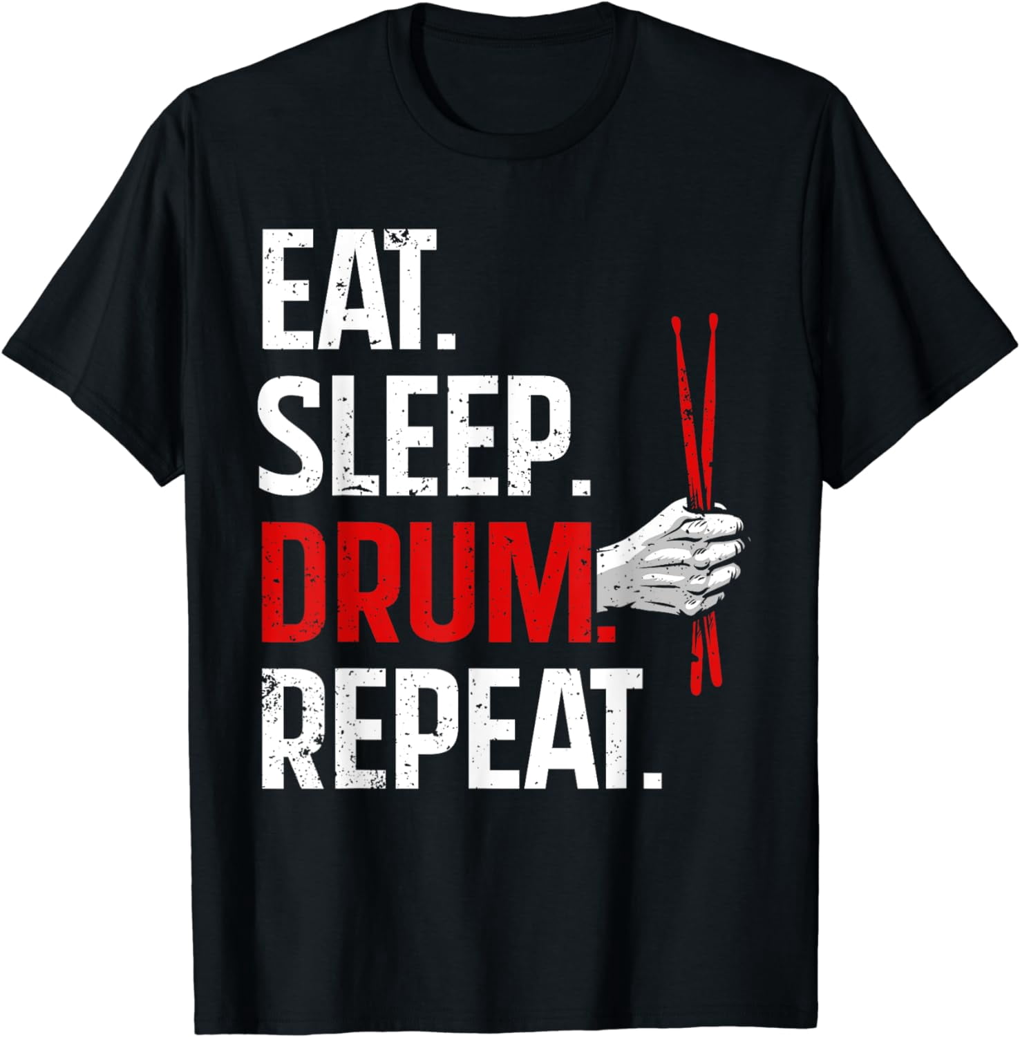 Funny Drumming Design For Men Women Drummer Drumming Drum T-Shirt ...