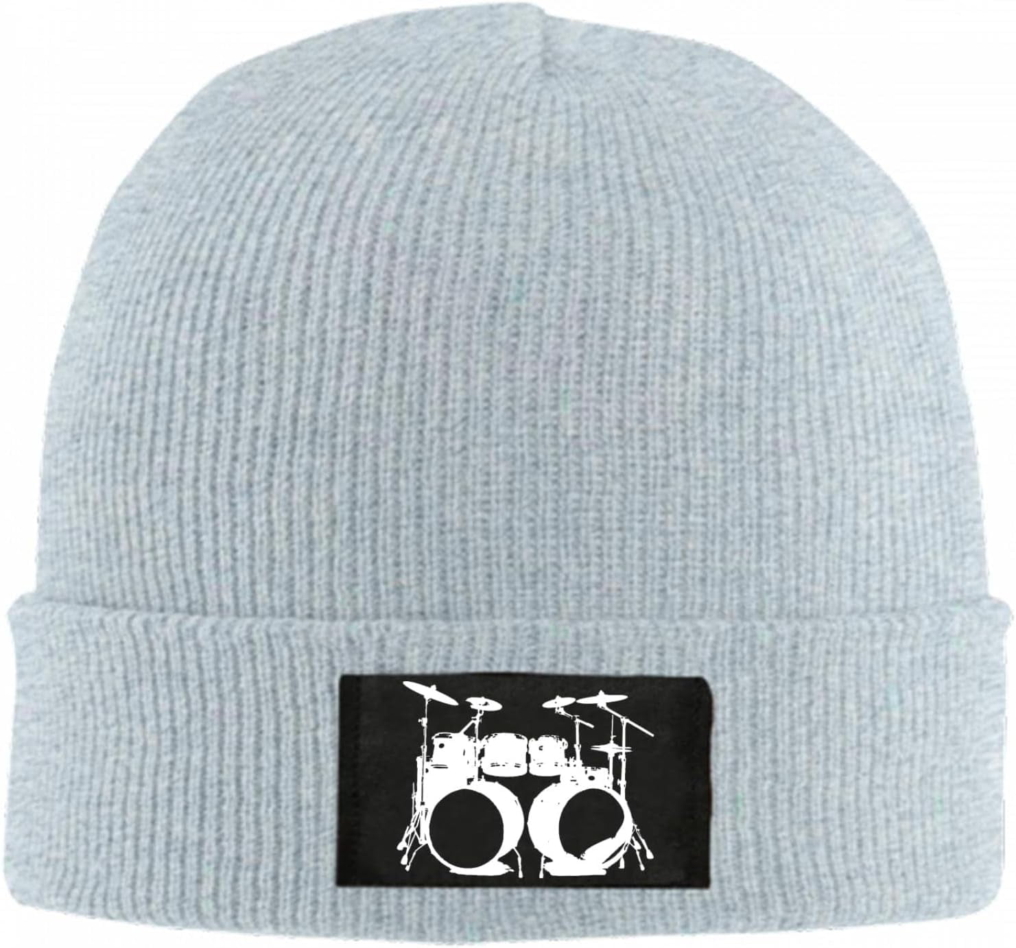 Funny Drumms Drummer Beanie Hat for Women Men Winter Hat Cuffed Winter ...