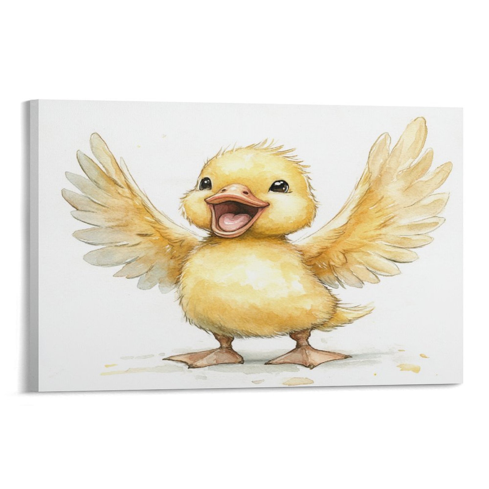 Funny Duck Canvas Picture 12x18inch Canvas Print Happy Duck Bathroom ...