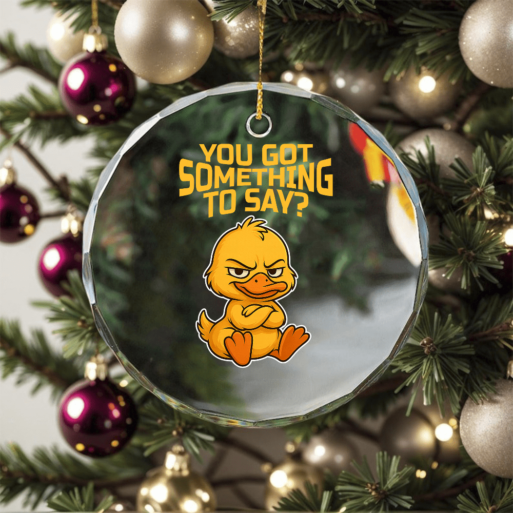 Funny Duck with Attitude, You Got Something to Say T-Shirt, Crystal ...