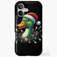 Funny Duck with Christmas Lights Phone Case with iPhone 17 to 11 Pro ...