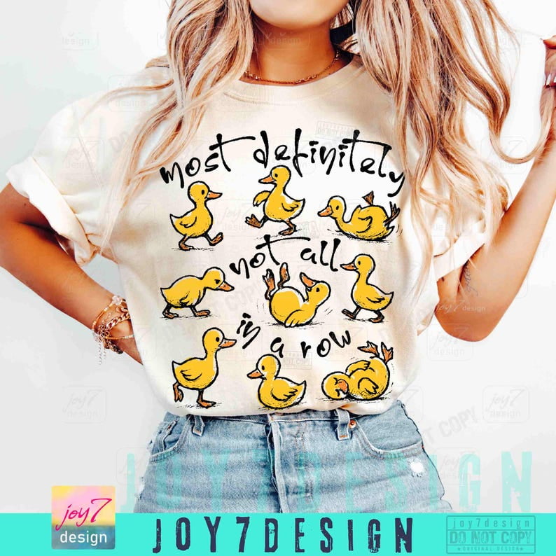 Funny Ducks Not All In a Row Sarcastic T-shirt, Snarky Shirt, Funny ...