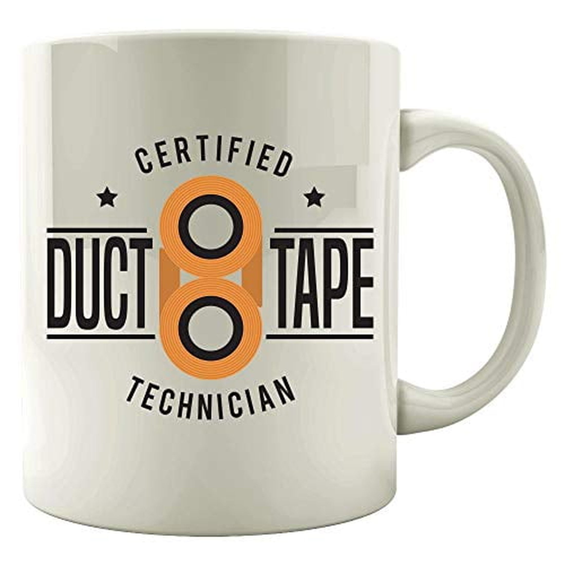 Technician 11 oz Coffee Mug - Funny Duct Tape White Ceramic Gift ...
