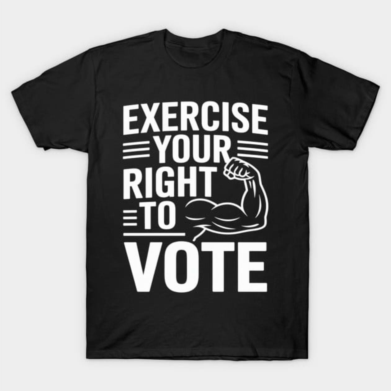 Funny ELECTION DAY GYM EXERCISE YOU RIGHT TO VOTE Political Artwork ...