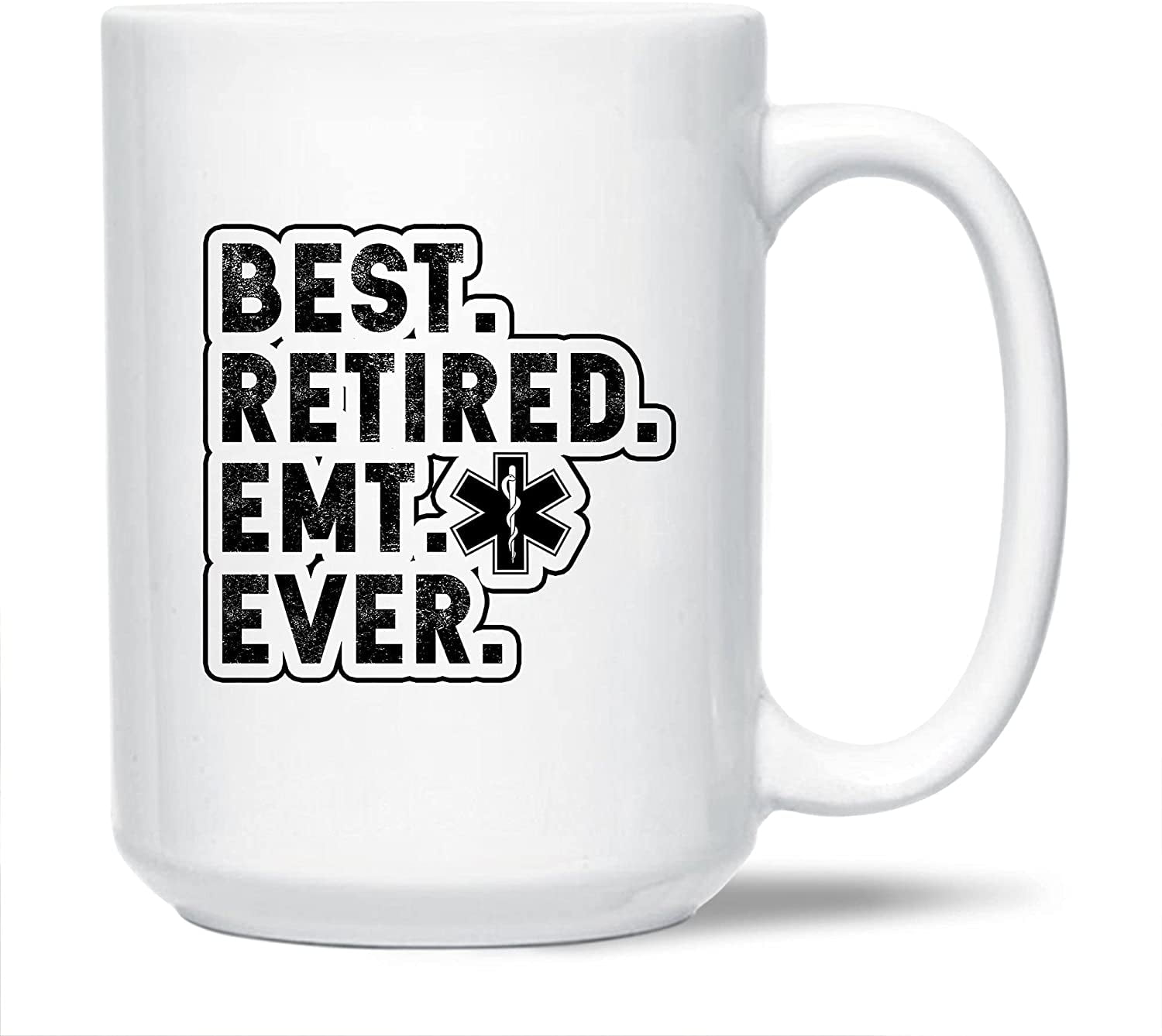 Funny EMT White Mug Gift Ideas For Family / Friends, Best Retired EMT ...