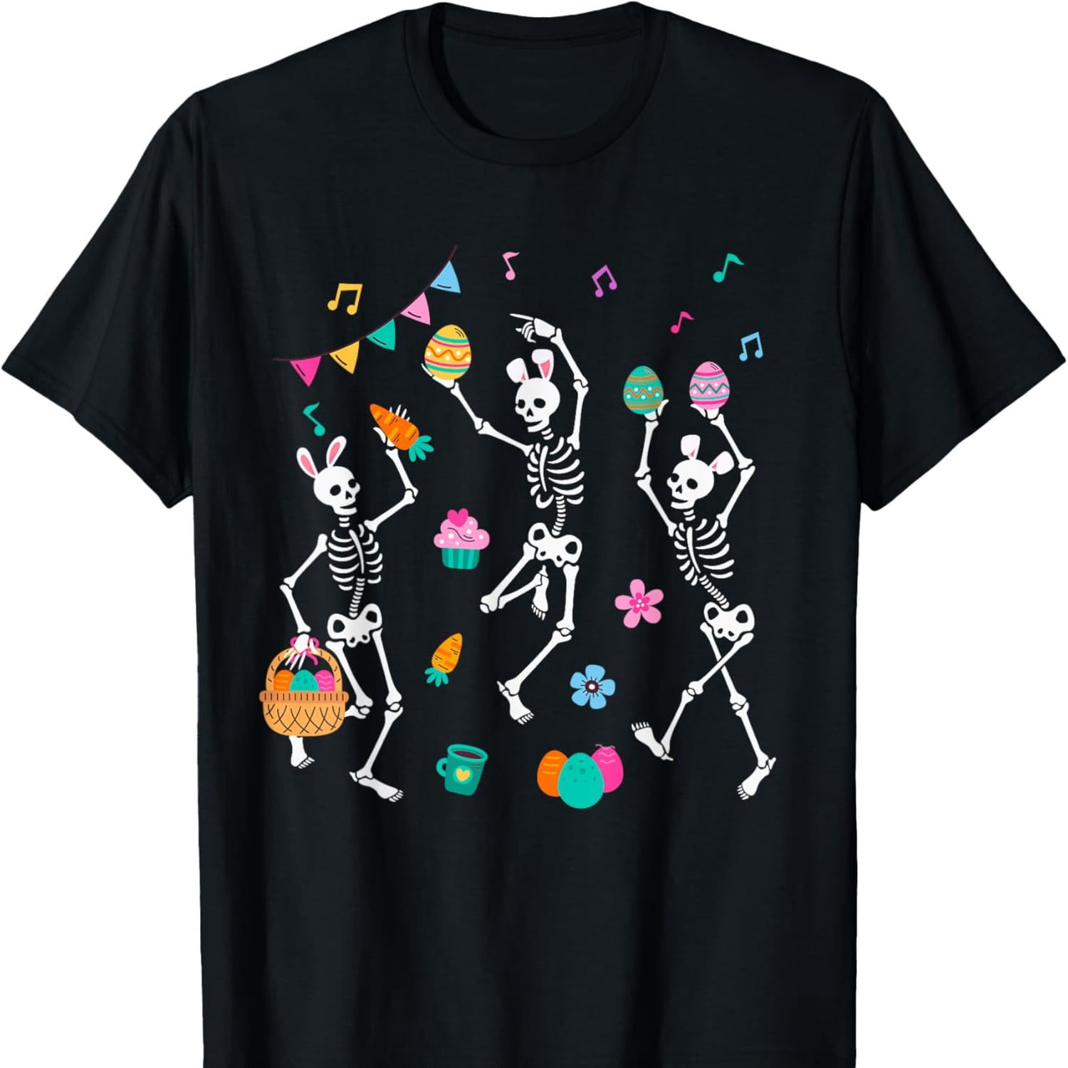 Funny Easter Dancing Skeleton Easter Egg For M1en WoM1en T-S1Hirt ...