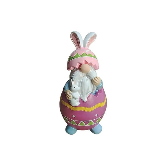 Funny Easter Gnome Statue Holding Easter Eggs – Colorful Spring ...