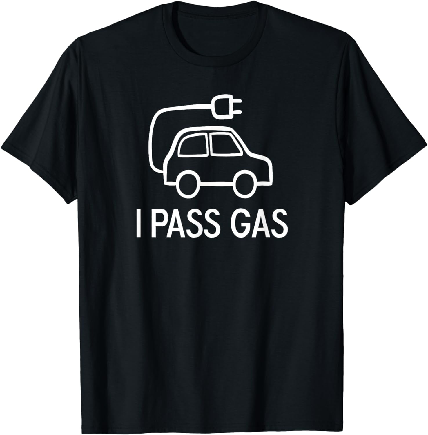 Funny, Electric Car I Pass Gas, Joke Puns Sarcastic Family T-Shirt ...