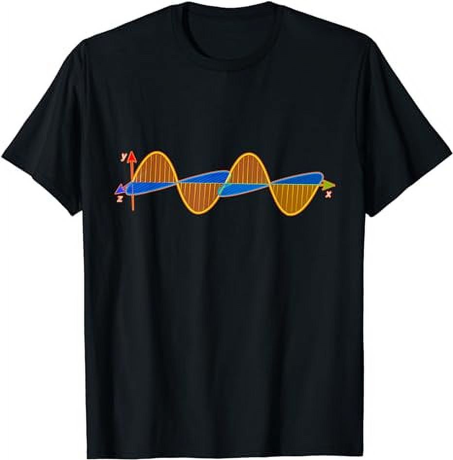 Funny Electromagnetic Waves Physics Nerd Geek Graphic T-Shirt - Walmart.com