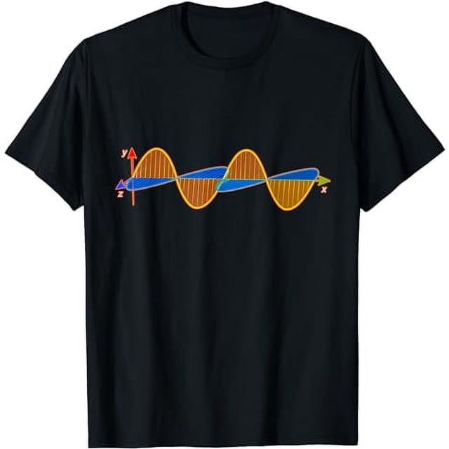 Funny Electromagnetic Waves Physics Nerd Geek Graphic T-Shirt - Walmart.com