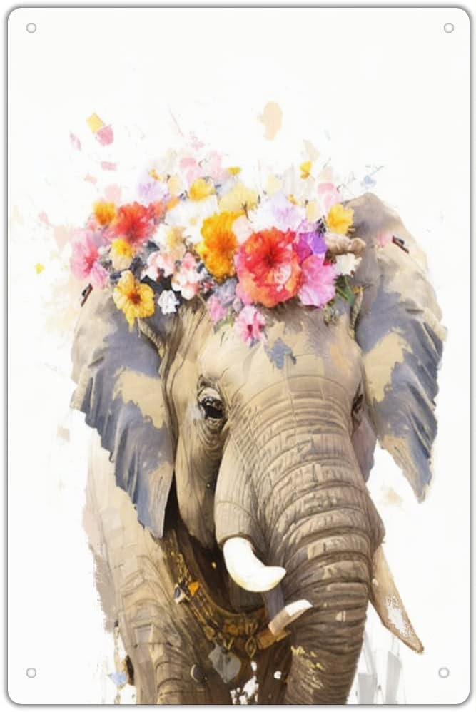 Funny Elephant Signs, Woodland Animal Wall Decor, Gifts for Elephant ...