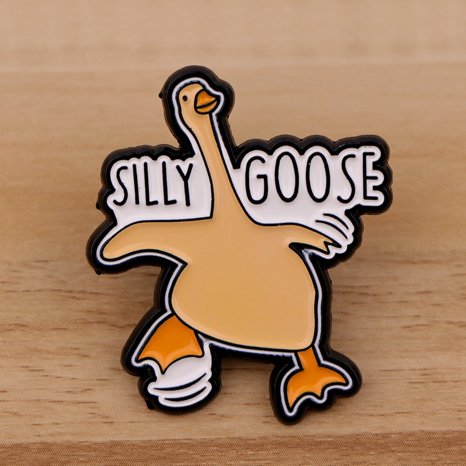 Funny Enamel Pins Cute Goose Pins for Backpack Hat bags Jacket Coat ...