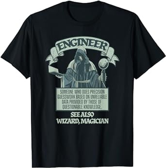 Funny Engineering Wizard Magician - Engineer Definition T-Shirt ...
