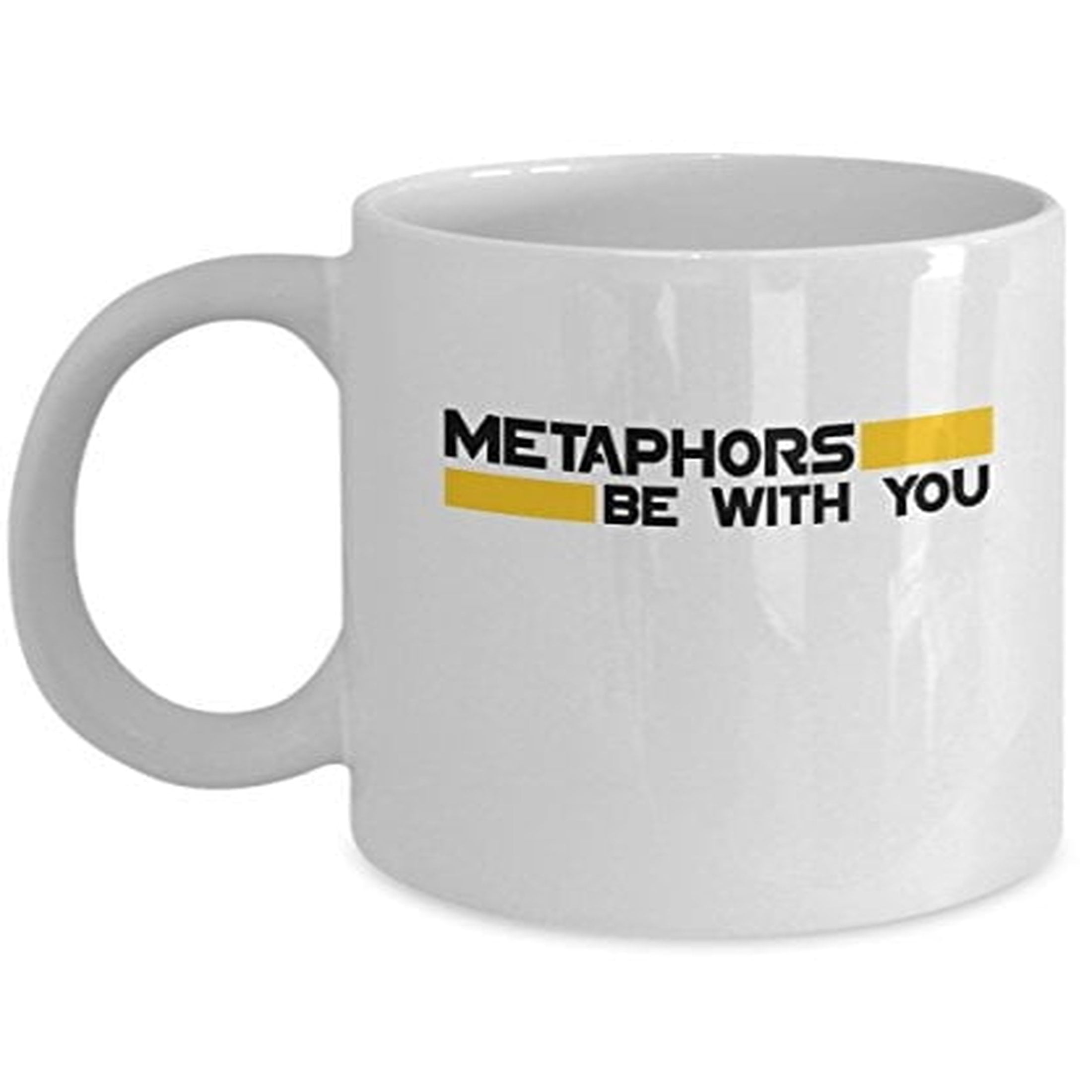 Funny English Mug - Metaphors Be With You - Professor Gift - 11 oz ...