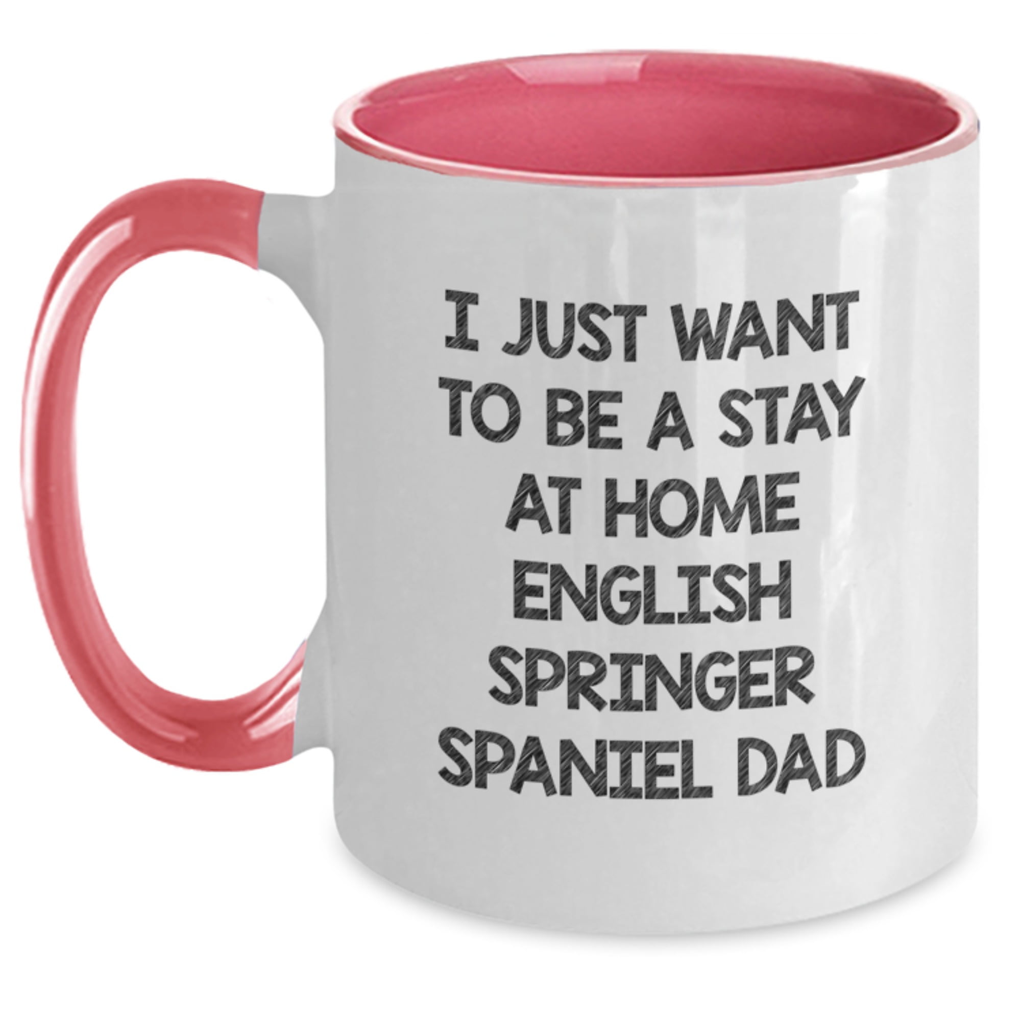 Funny English Springer Spaniel Dog Gifts for Men from Dad - Two Tone ...