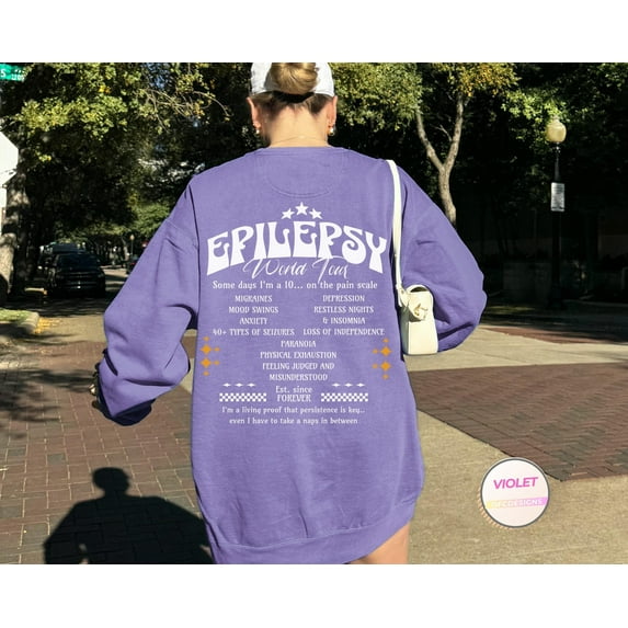 Funny Epilepsy Band Tour Awareness Sweatshirt Epilepsy Gift for ...