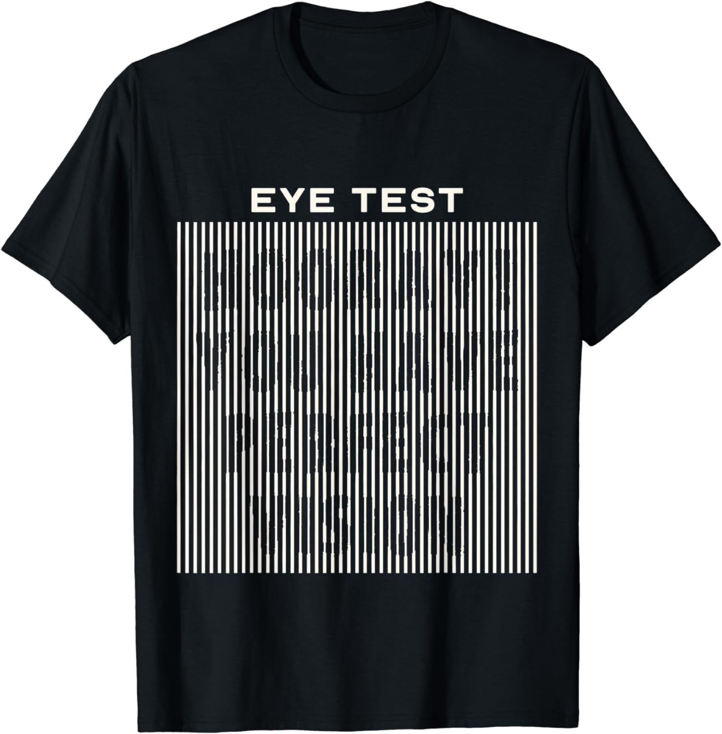 Funny Eye Test Design with Hidden Text T-Shirt - Walmart.com