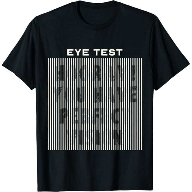 Funny Eye Test Design with Hidden Text T-Shirt - Walmart.com