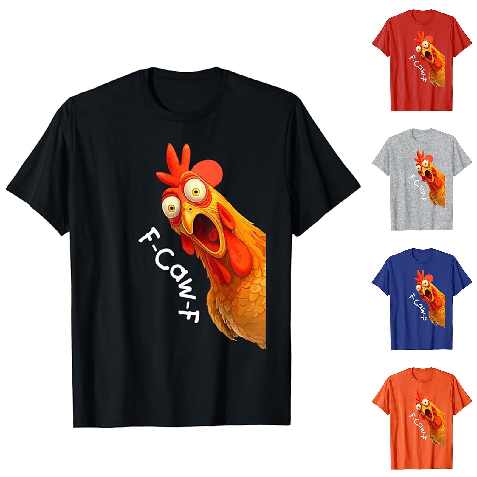 Funny F-Caw-F Chicken Shirt, FCAWF Chicken Women Men Humor Shirt ...