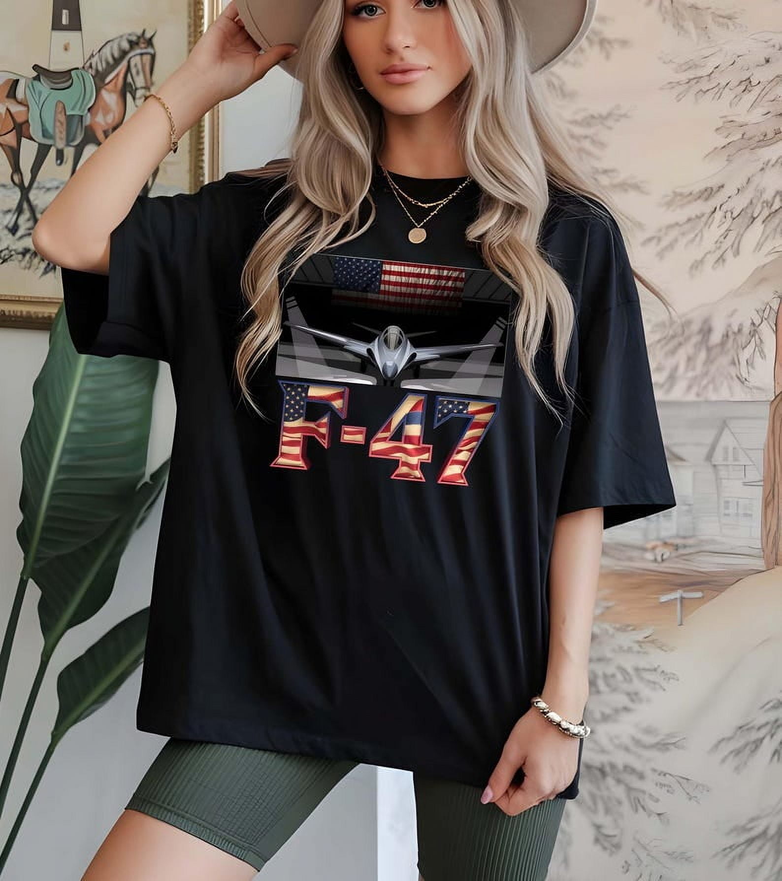 Funny F47 Jet Shirt F-47 Jet Aircraft T-Shirt - Walmart.com