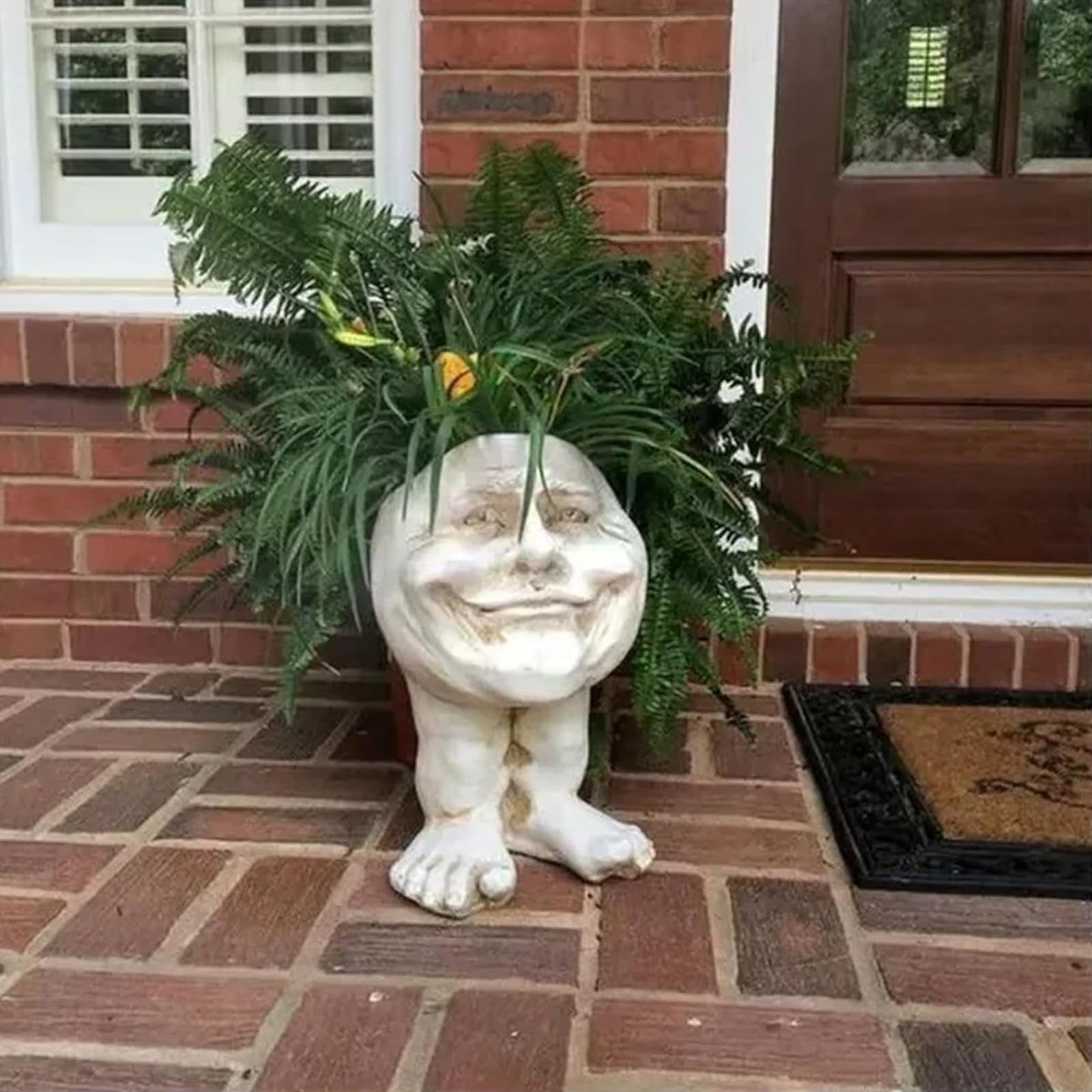 Unique Abstract Beauty Face Flower Pot, Funny Planters Decoration ...