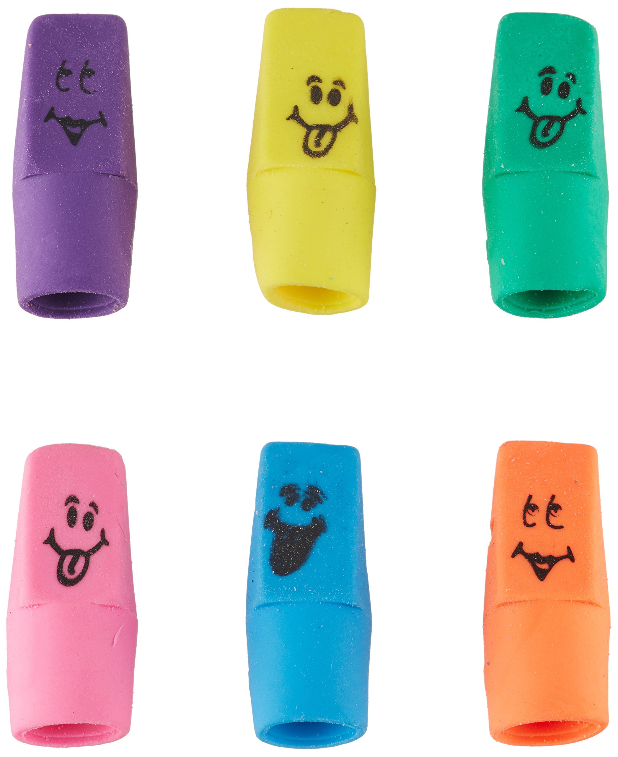 Funny Face Neon Pencil Top Erasers - Party Favors - 144 Pieces ...