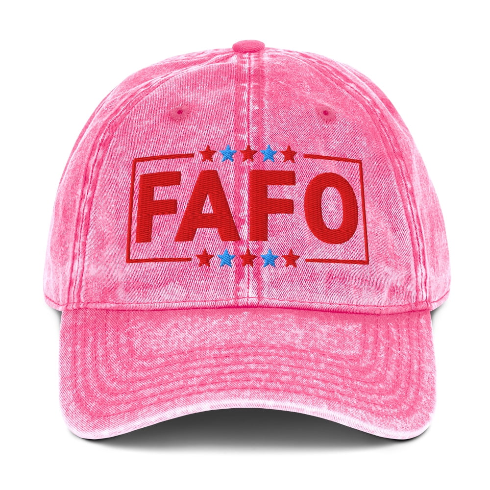Funny Fafo Trump 2025 MAGA Embroidered Vintage Cap, Trump FAFO F Around ...