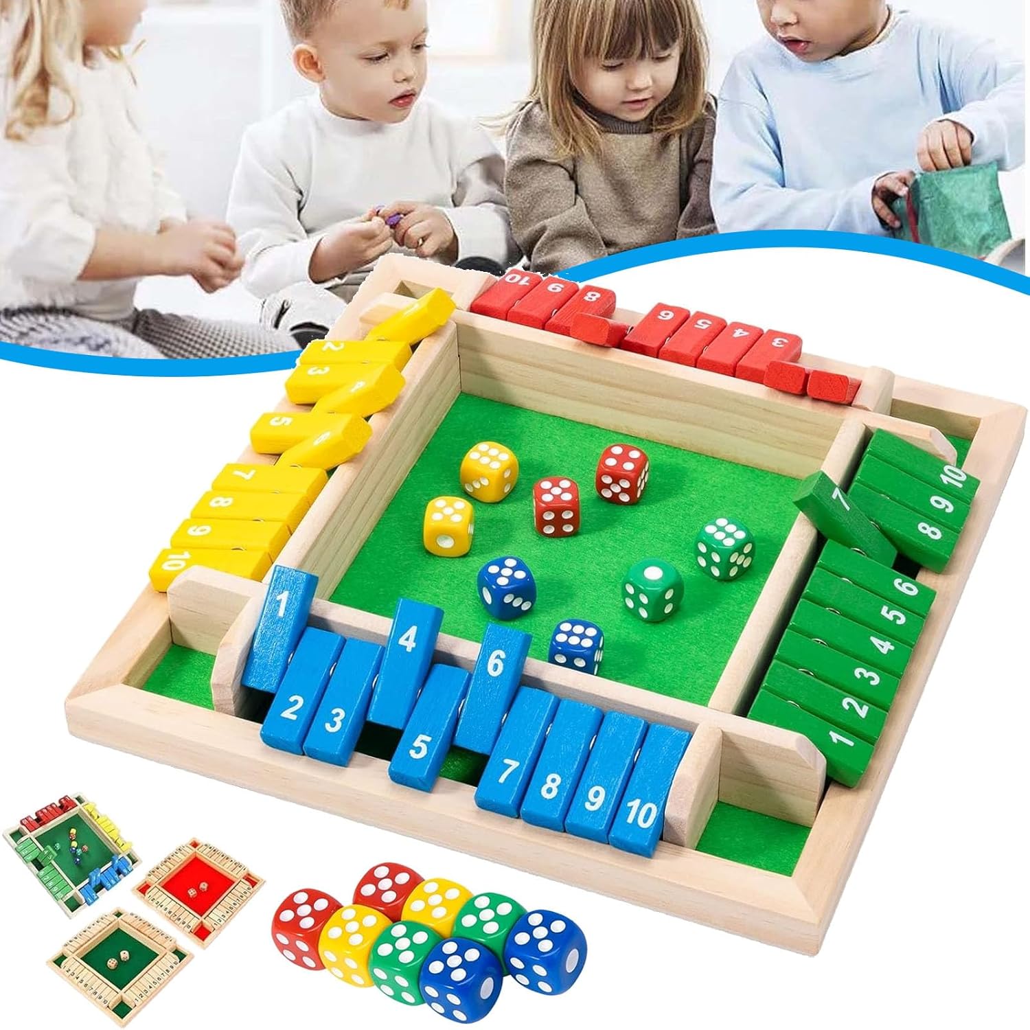 Funny Family Games-Shut The Box Board Game, Emboadlie Game, Shut The ...