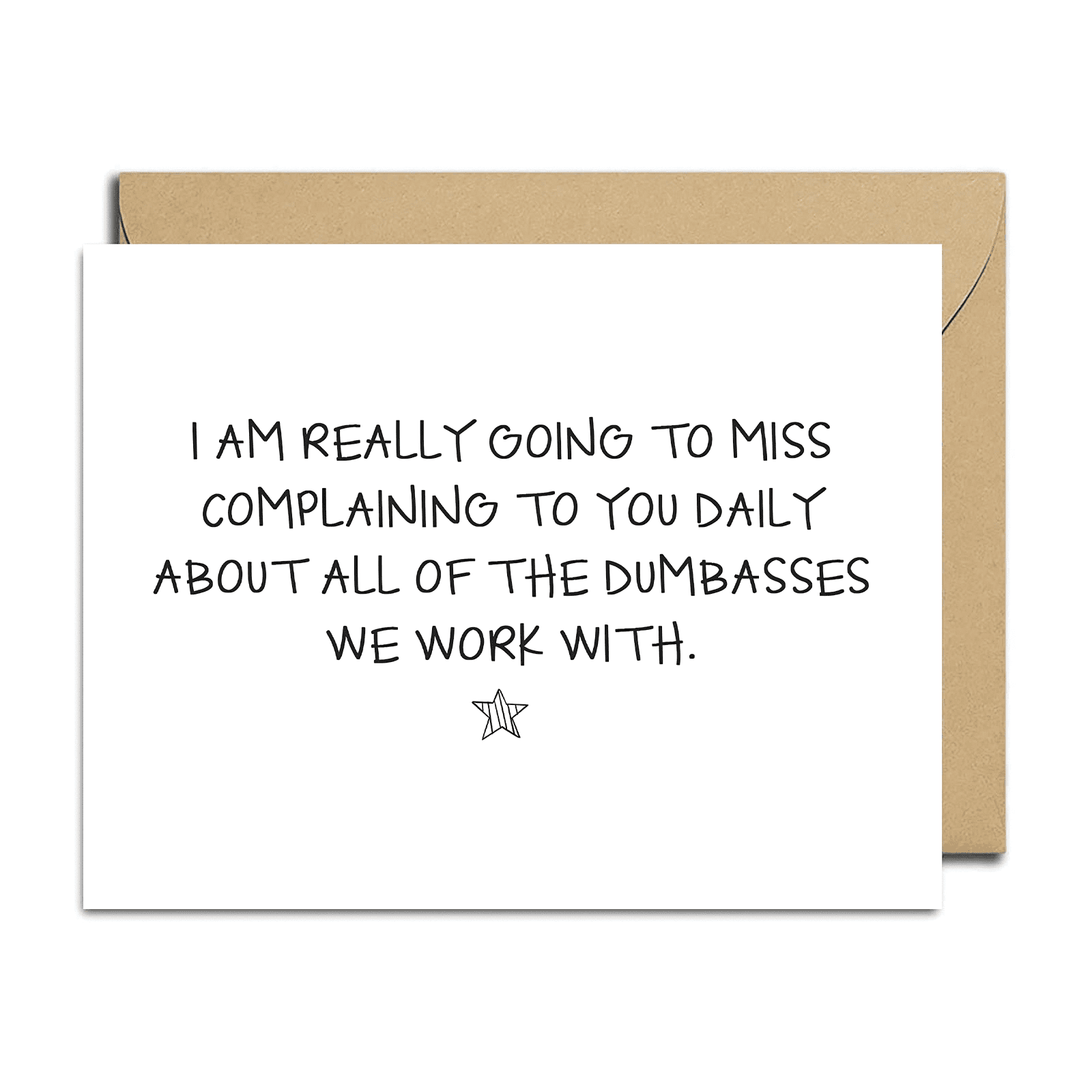 Funny Farewell Card - "Really Going to Miss Complaining to You" Note ...