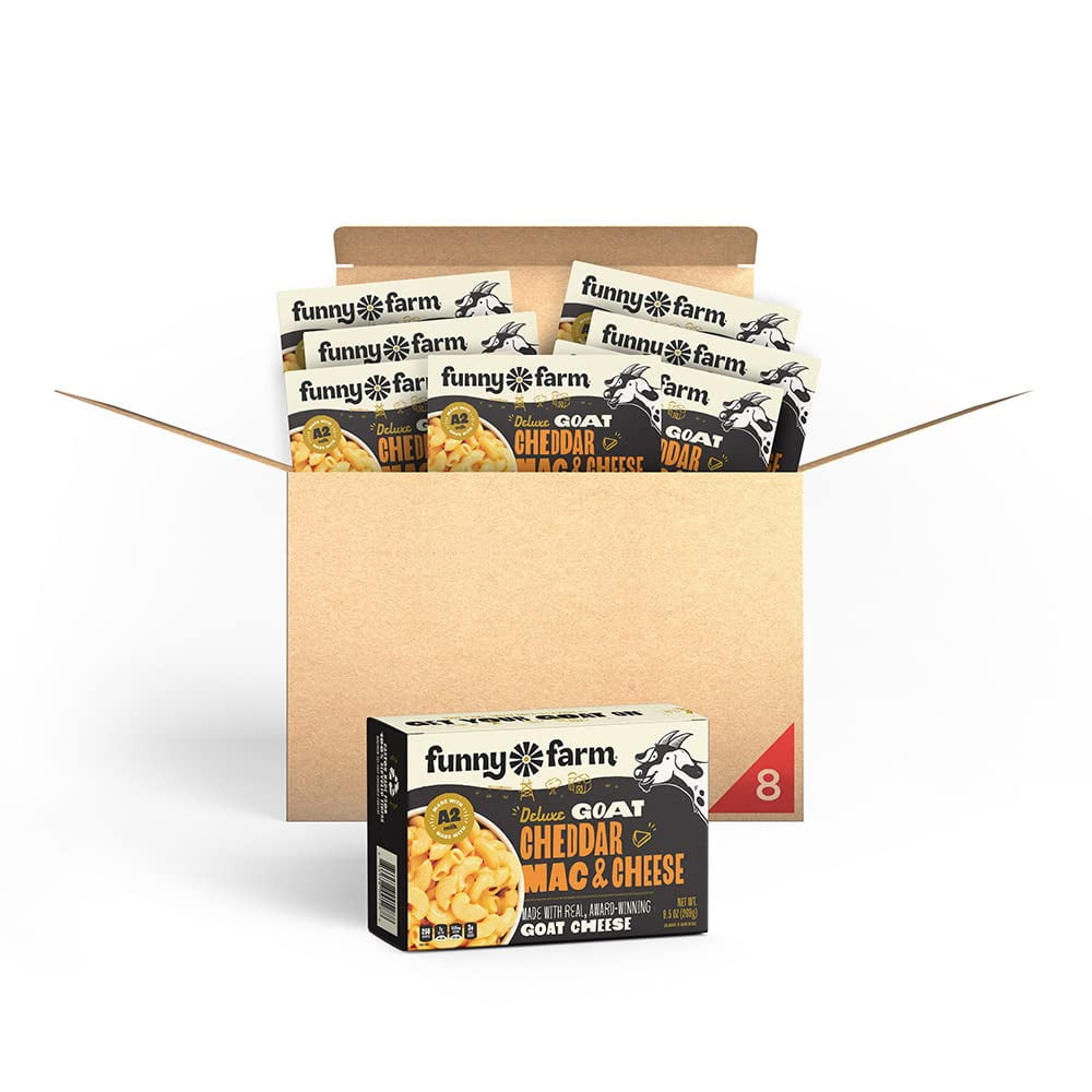 Funny Farm A2 Milk Macaroni and Cheese (Case of 8) | Cheddar Cheese ...
