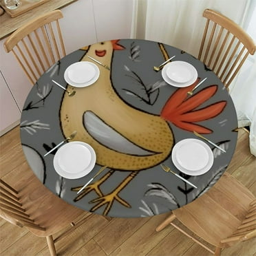 LAMINET Deluxe Elastic Edged Flannel Backed Vinyl Fitted Table Cover ...