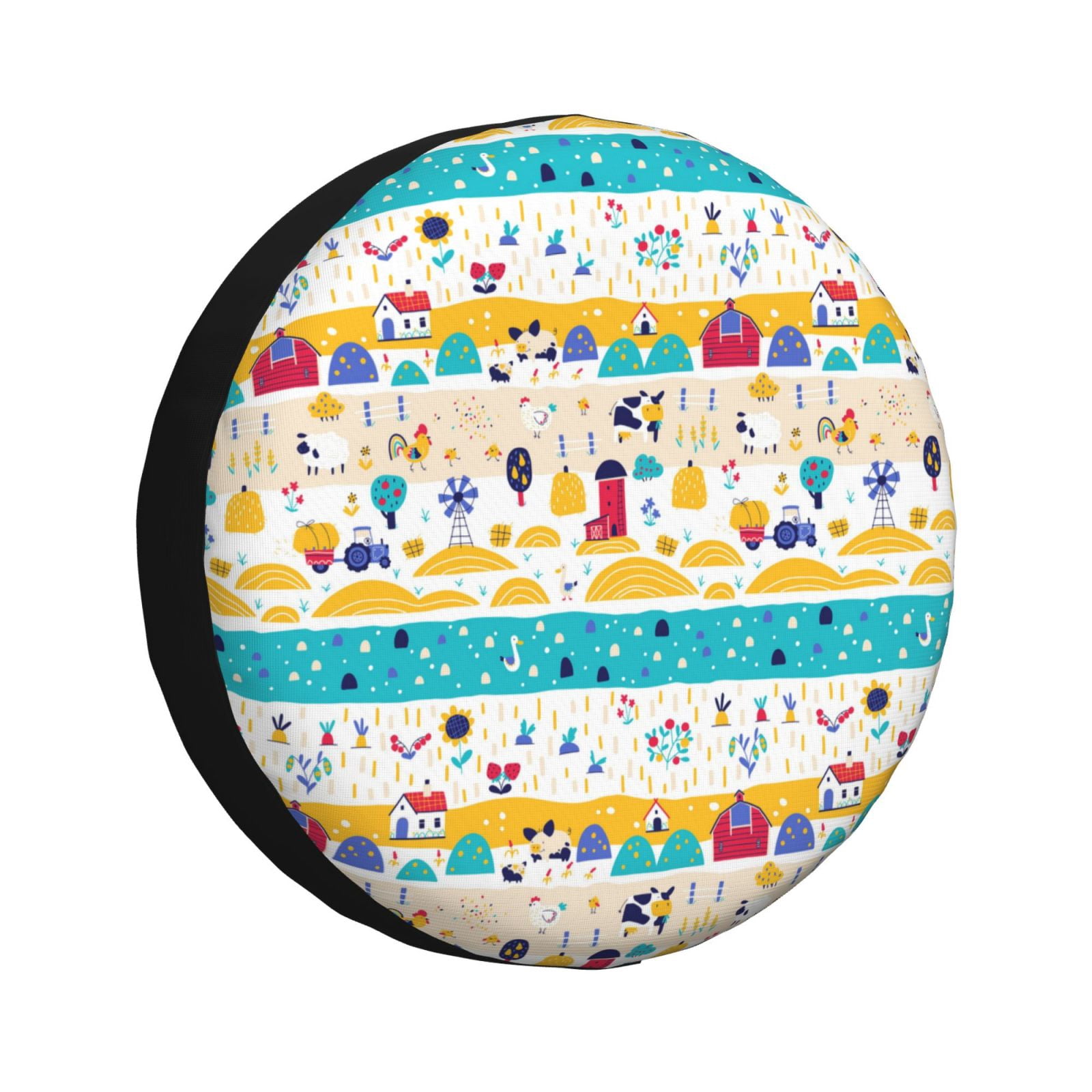 Funny Farm Spare Tire Cover for Trailer Camper RV Truck SUV 15 inch ...