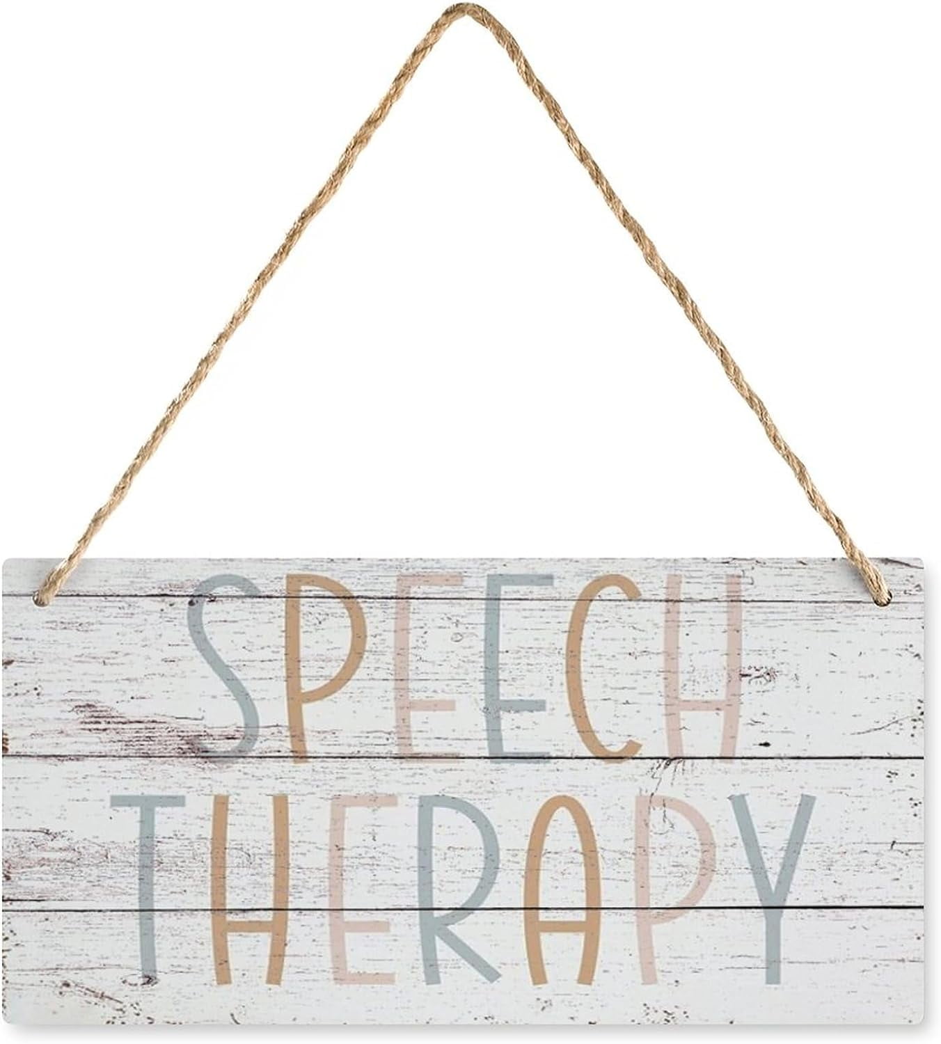 Funny Farmhouse Style Wood Sign Personalized Speech Therapy Sign Speech ...