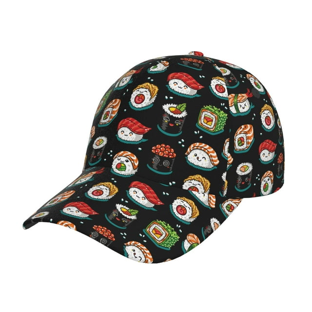 Funny Fashion Cute Sushi Kawaii Baseball Cap Adjustable for Men Women ...